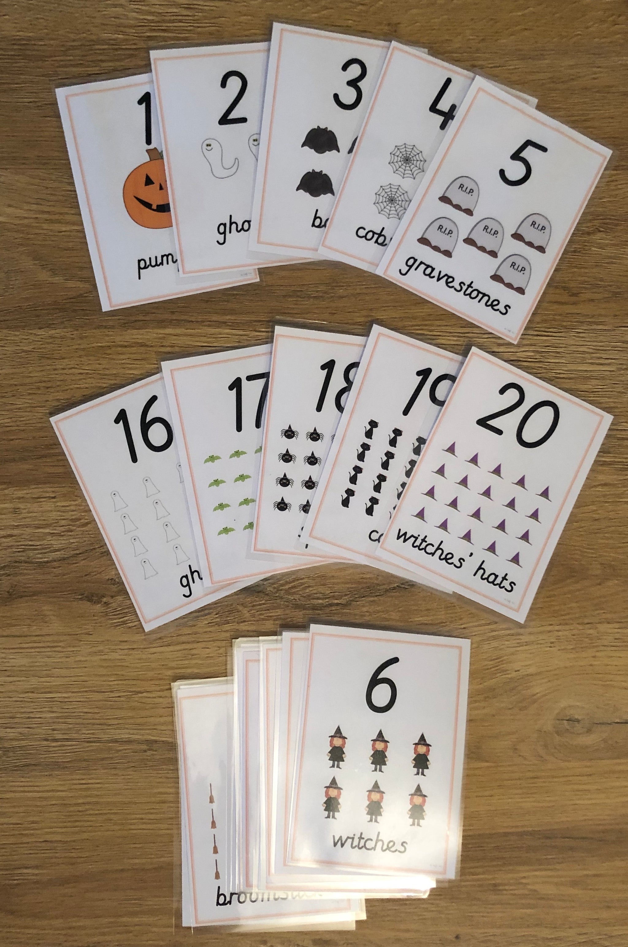 Halloween Number Flash Cards (1-20) – Mr Early Years